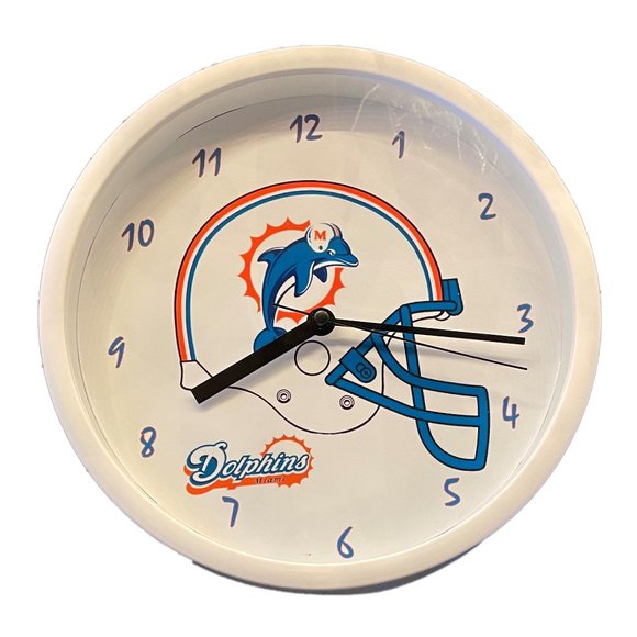 Wall Decor | Miami Dolphins 9 Wall Clock | Poshmark